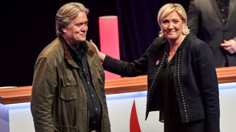 Marine Le Pen et Steve Bannon dans l'affaire Epstein : des ...